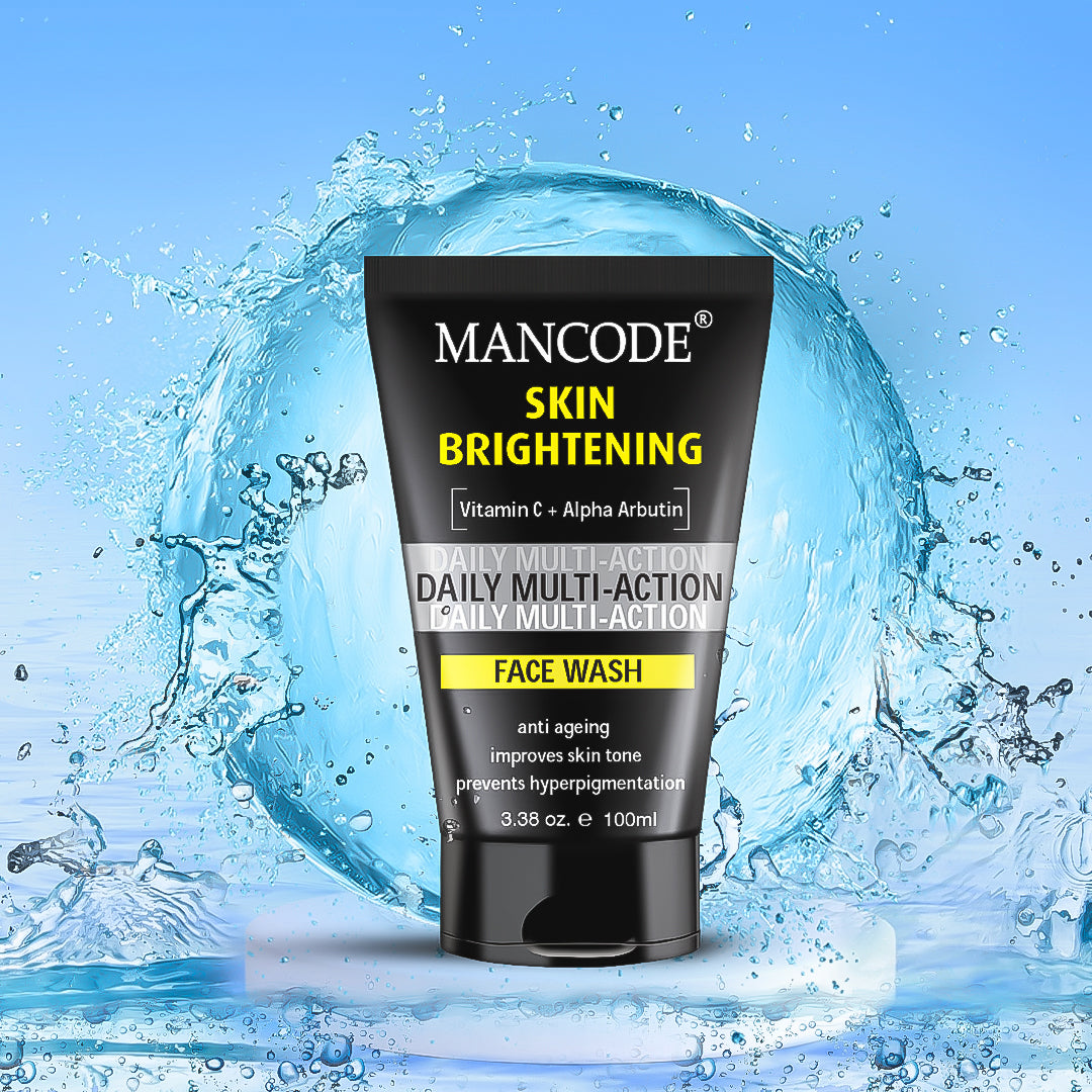 Buy Skin Brightening Face wash & Facial Kit | Mancode